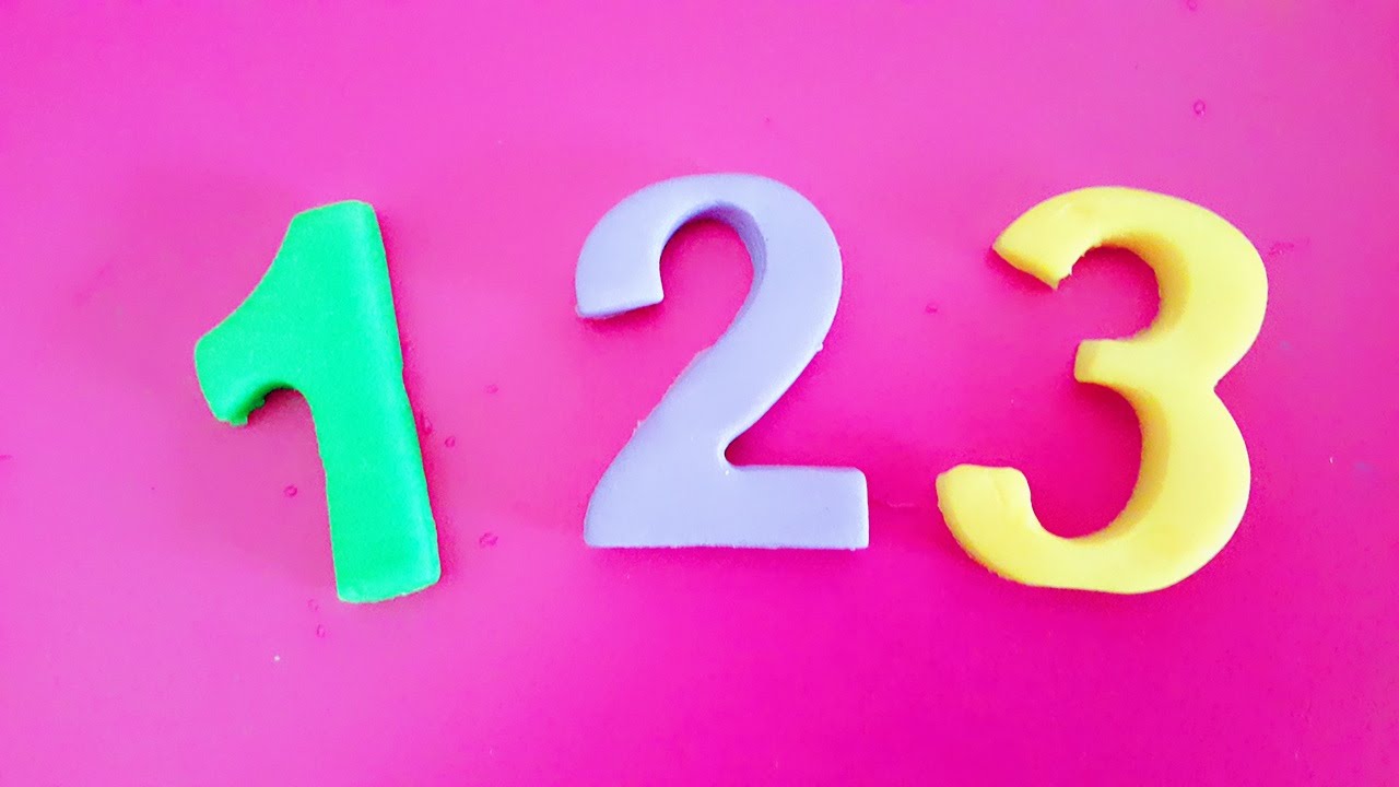 Learn To Count Numbers 0-10 with Play Doh Numbers Shape Mold For Kids ...