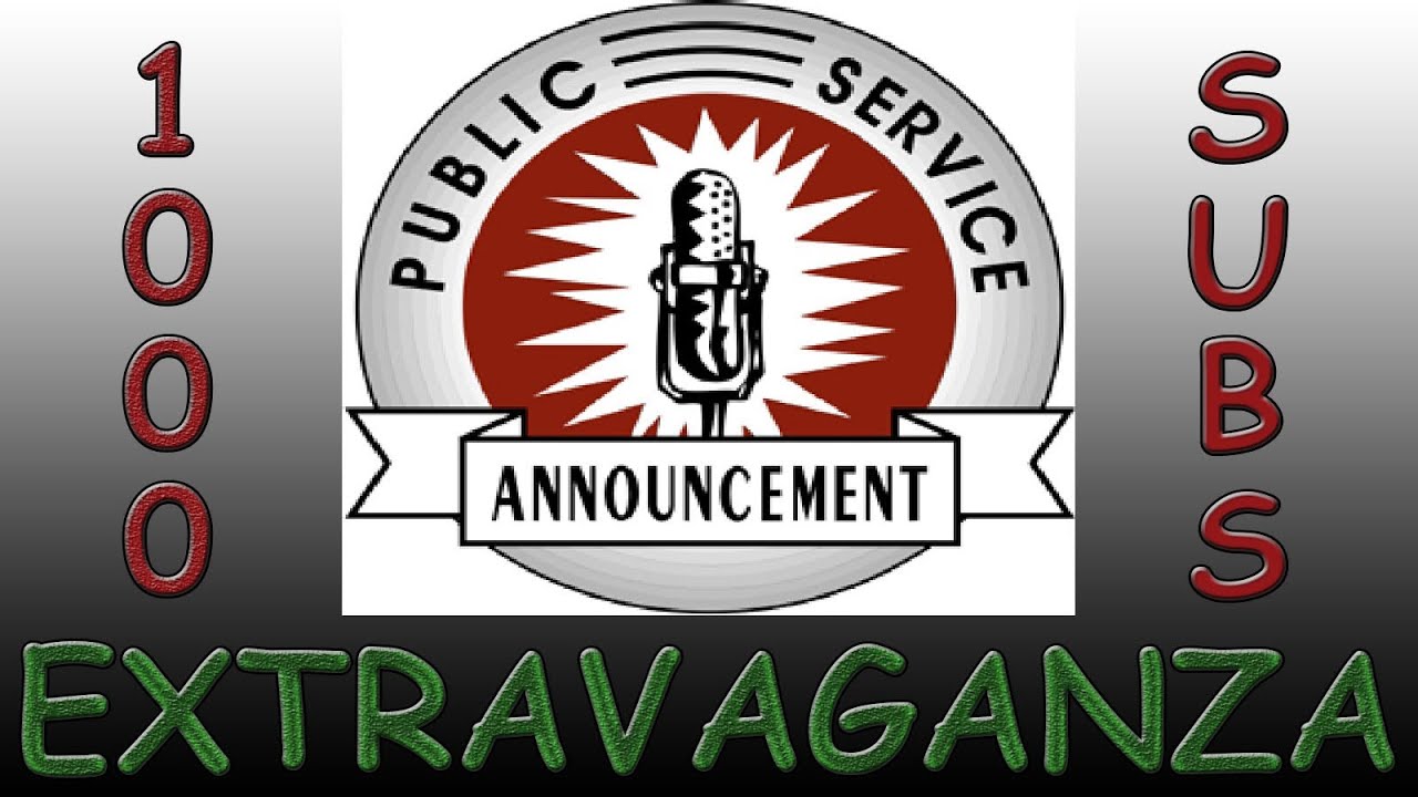 Nerd Nation PSA #1 - 1000 Subscriber Extravaganza - YouTube