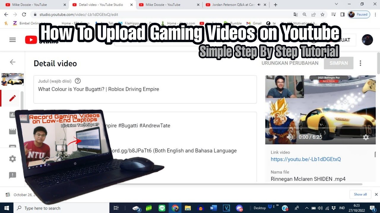 This is how you guys upload Gaming Videos on Youtube (Simple Step by ...