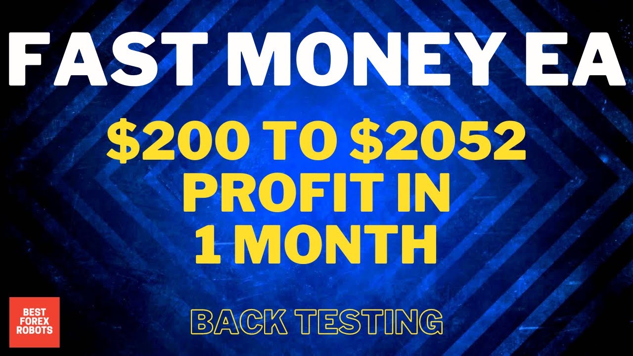 Fast Money EA Forex Expert Advisor Back Testing - YouTube