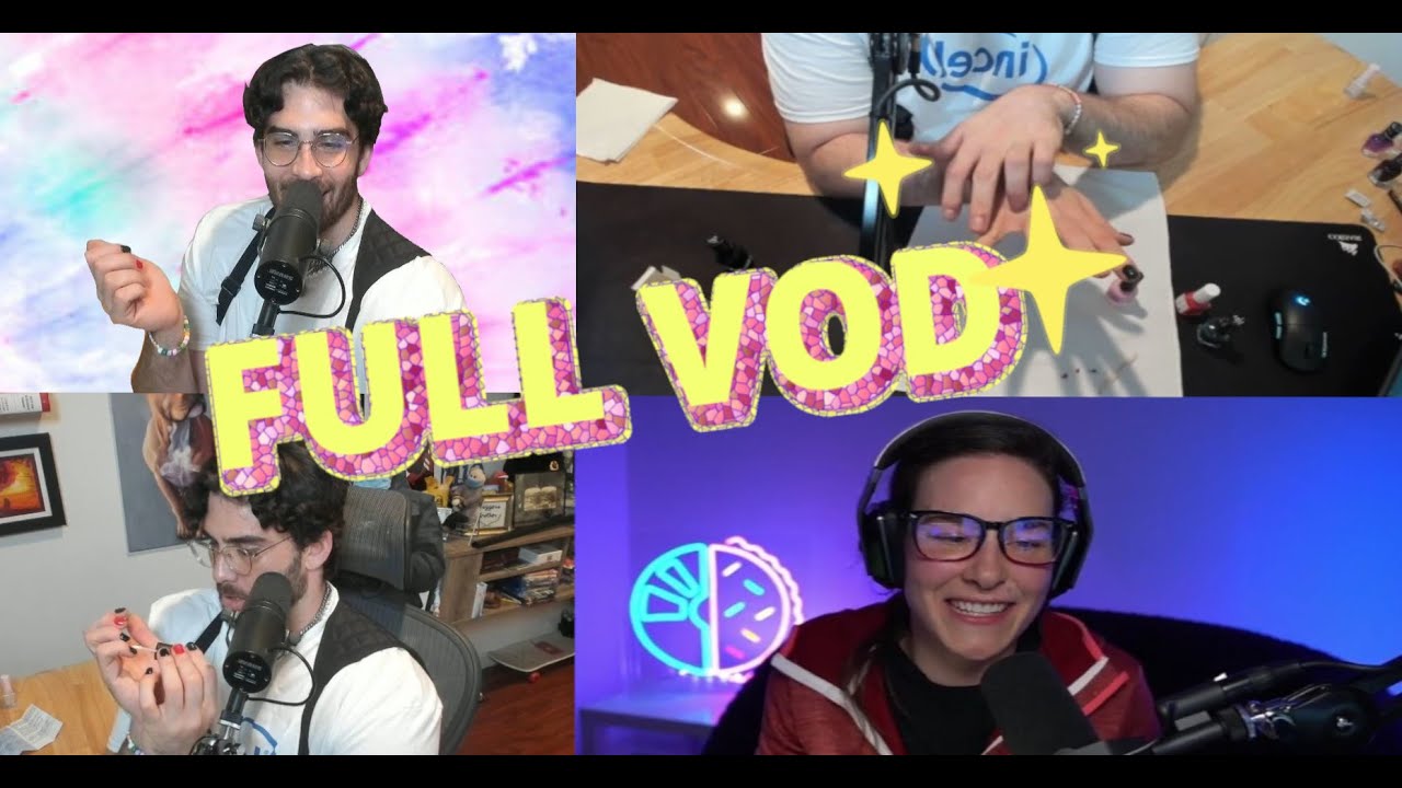 FULL | Simply Nailogical does Hasan's Nails on Stream and they discuss ...