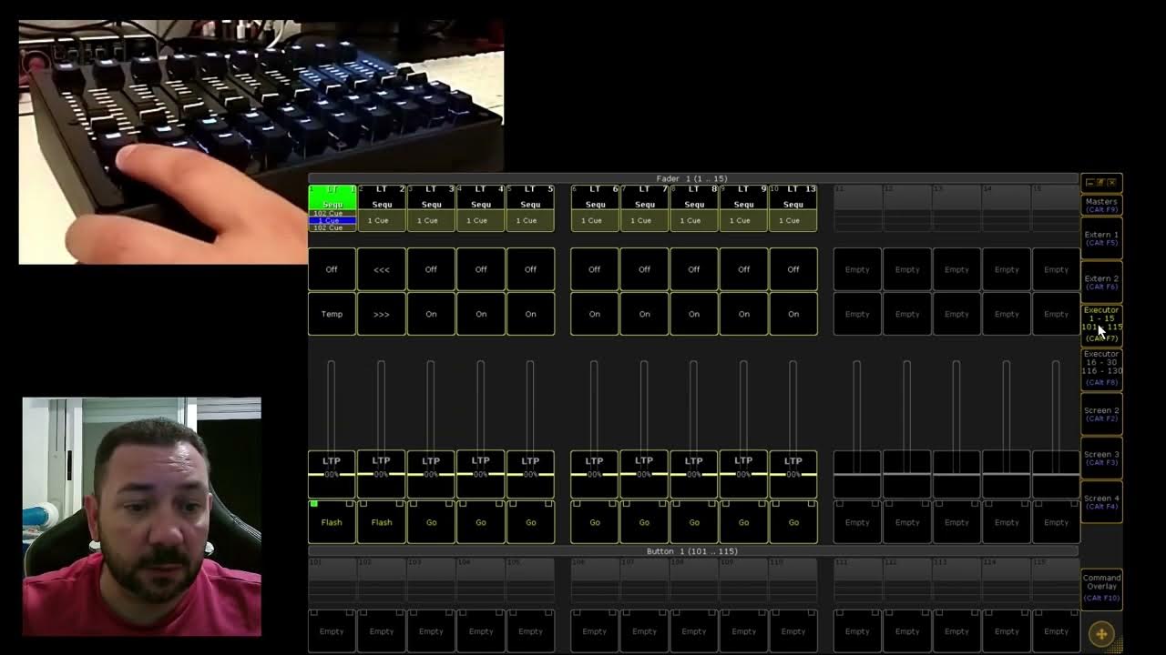 Control midi de faders en ma2 onPc - YouTube