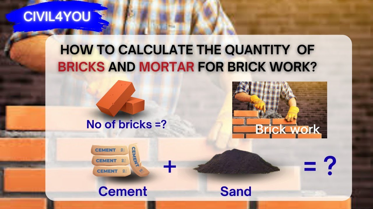 How to calculate Brick work for 100 cubic ft. - YouTube