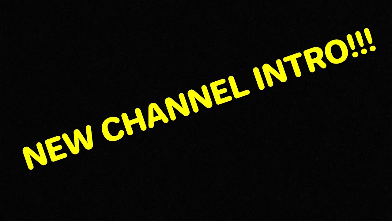 New OFFICIAL channel intro!!! - YouTube