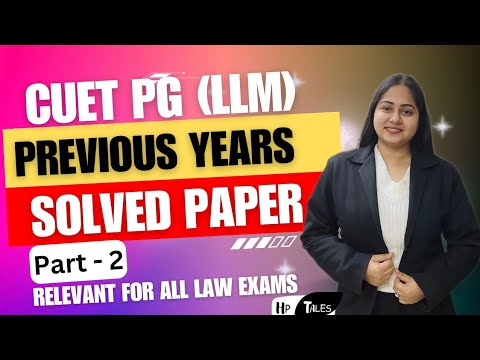 CUET PG LLM 2022 PART -2 Solved Paper. Paper Analysis for CUET PG LLM 2024.| DULLM | BHULLM ...