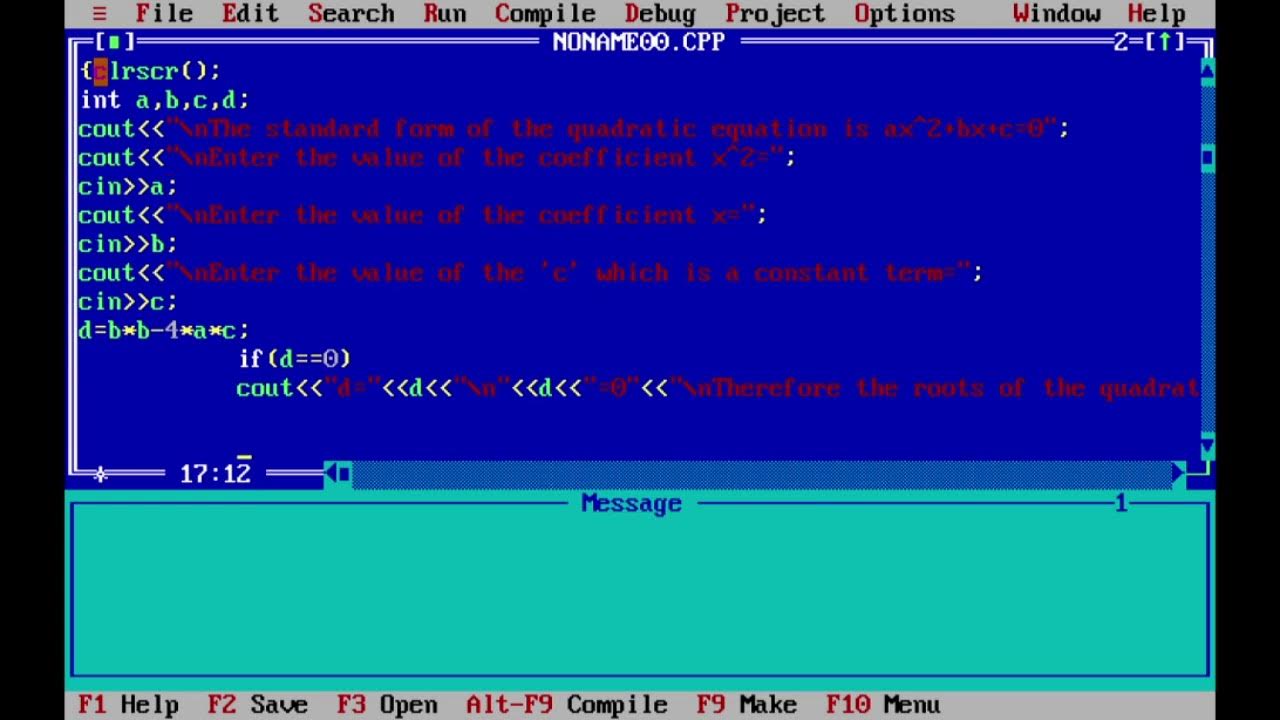 How To Find The Nature Of The Quadratic Equation In C++ Program - YouTube