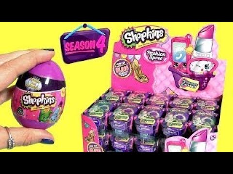 30 SHOPKINS SEASON 4 Fashion Spree FULL CASE Purple Shopping Baskets with Shopkins Eggs Surprise