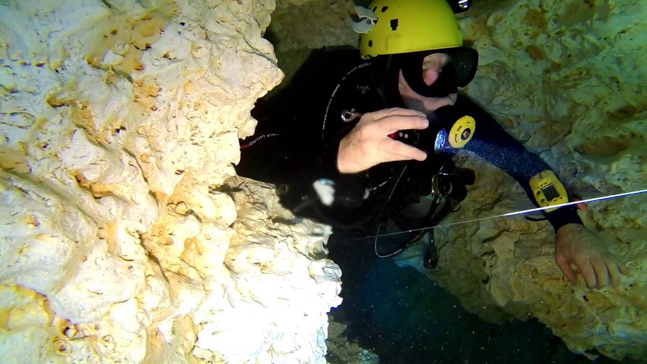 Cenote Xulo sidemount cave diving - YouTube