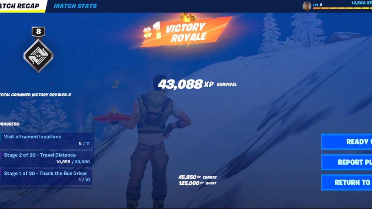 First recorded Fortnite win! (Mobile) - YouTube