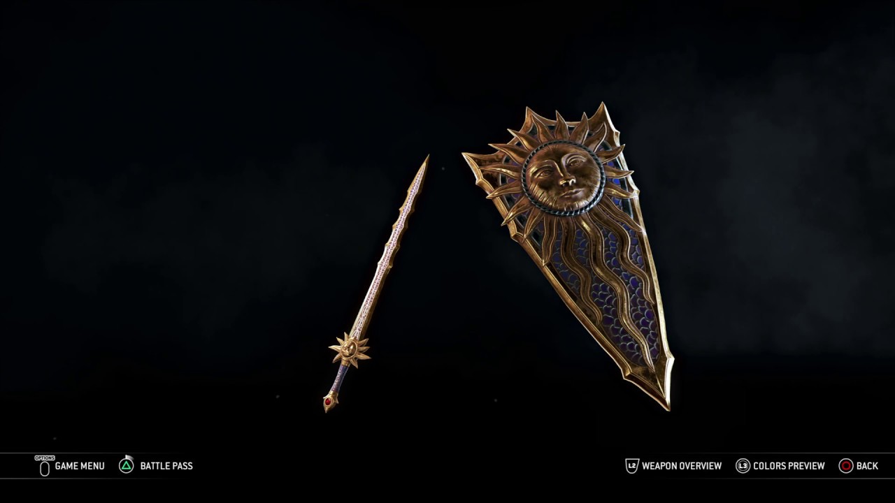 For Honor Black Prior 3 Epic Sword Shield sets Heliosphere of Horkos ...
