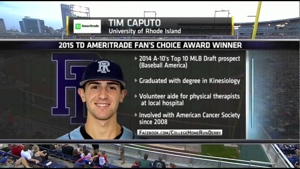Rhody Baseball - Tim Caputo's Fan's Choice Award Presentation on ESPN ...
