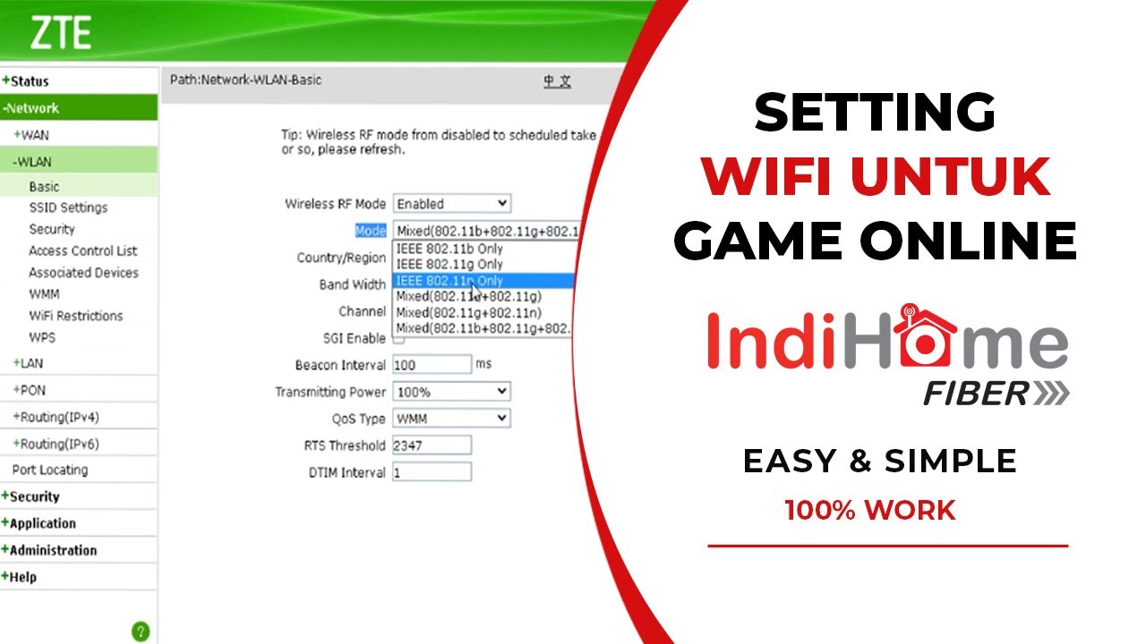 Cara SETTING WiFi INDIHOME Untuk GAME ONLINE | Setting Indihome Untuk ...