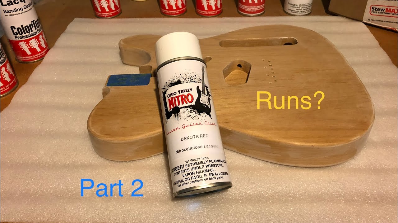 STEWMAC Wilkinson Telecaster Kit Aerosol Finish Part 2 - YouTube