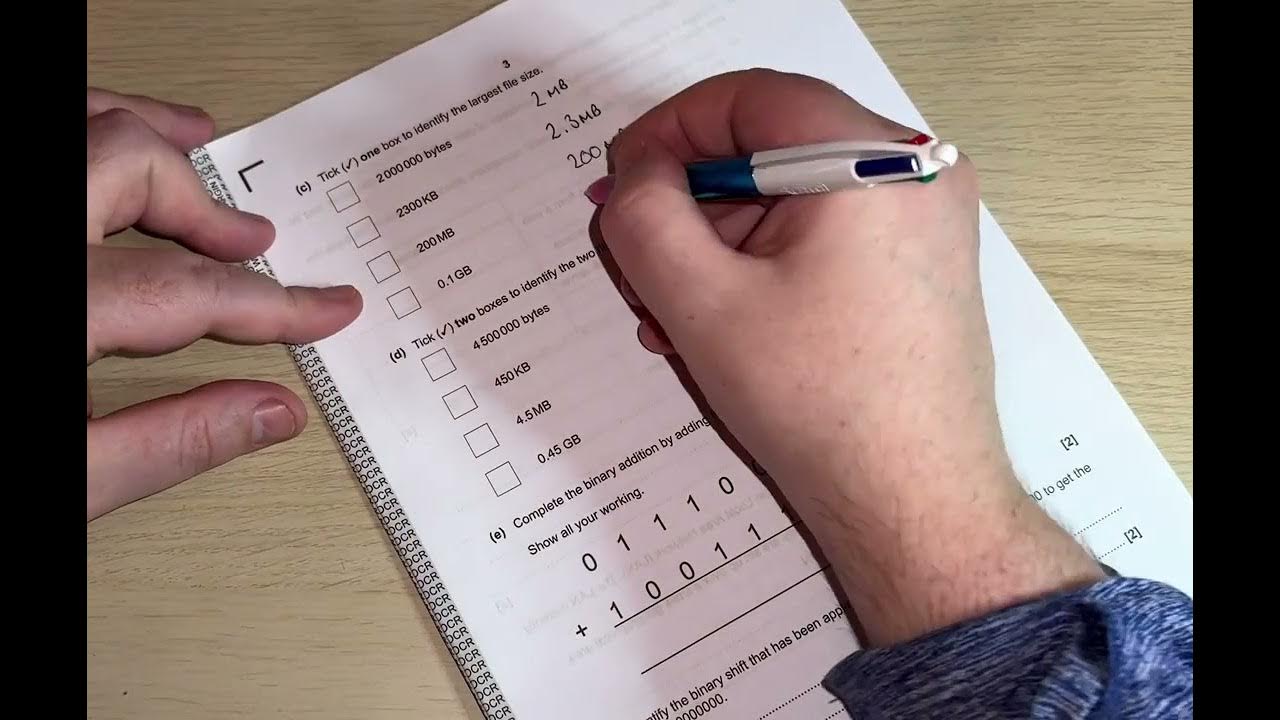 2023 OCR GCSE Computer Science J277 paper one ‘Computer Systems ...