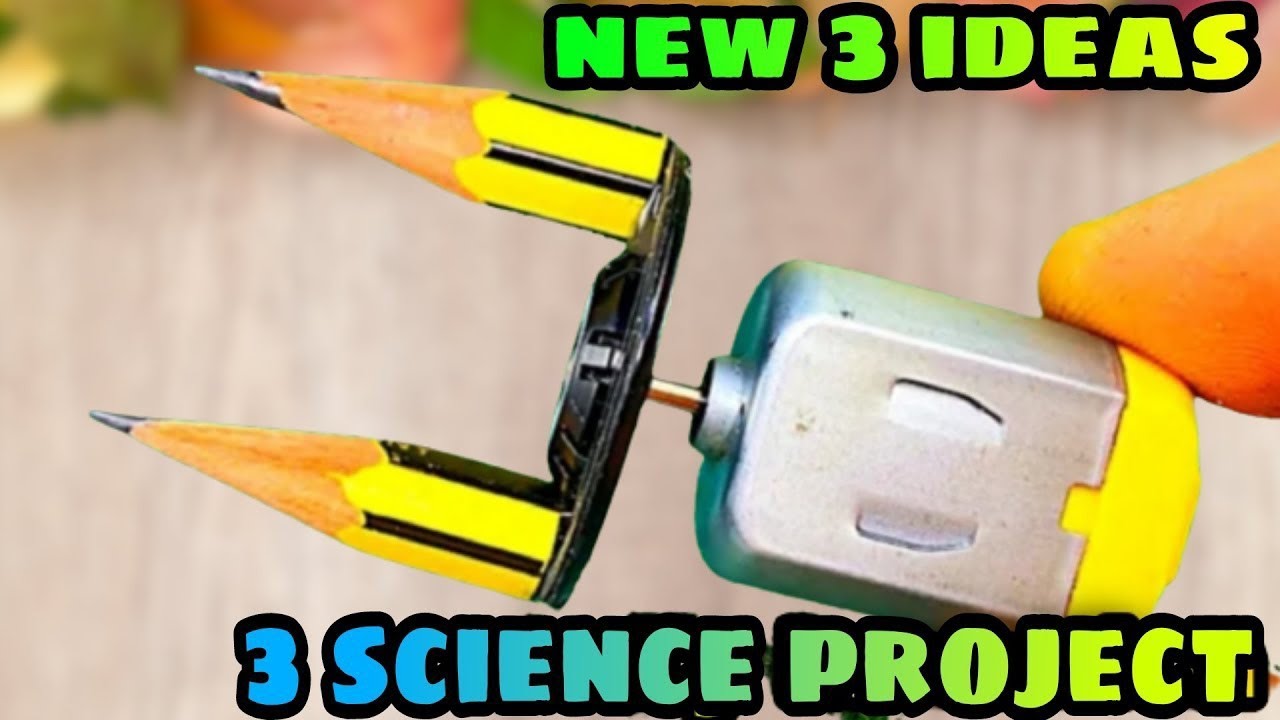 3 science project// making tractor// battery project// dc motor - YouTube