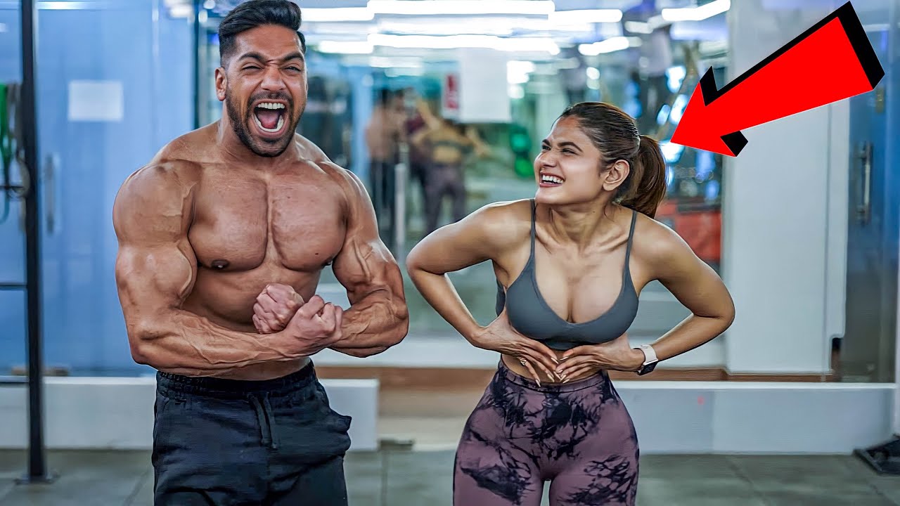 CAN SHE SURVIVE MY BRUTAL CHEST WORKOUT (SHOCKING STRENGTH) - YouTube