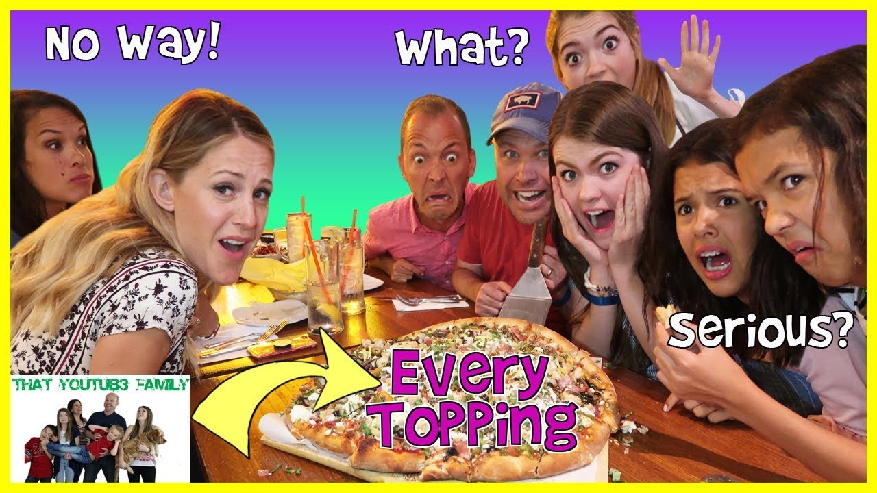 Every Pizza Topping Pizza Challenge! Ft. Ohana Adventure & April And ...