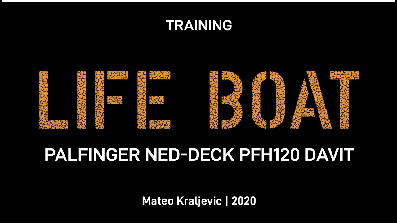 Lifeboat training | Basics | Palfinger davit - YouTube