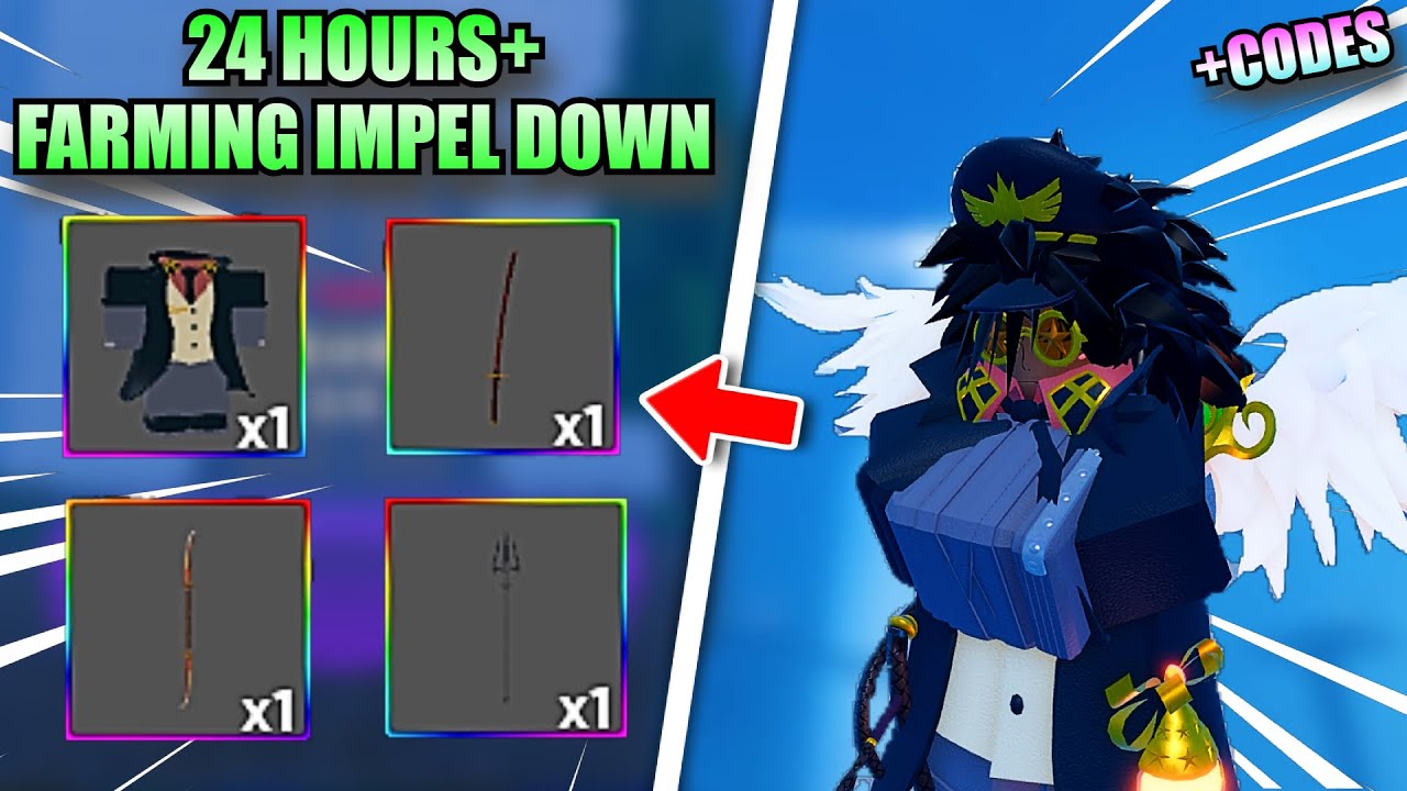 [GPO] I SPENT 24 HOURS+ FARMING IMPEL DOWN FOR EVERY SINGLE ITEM ...
