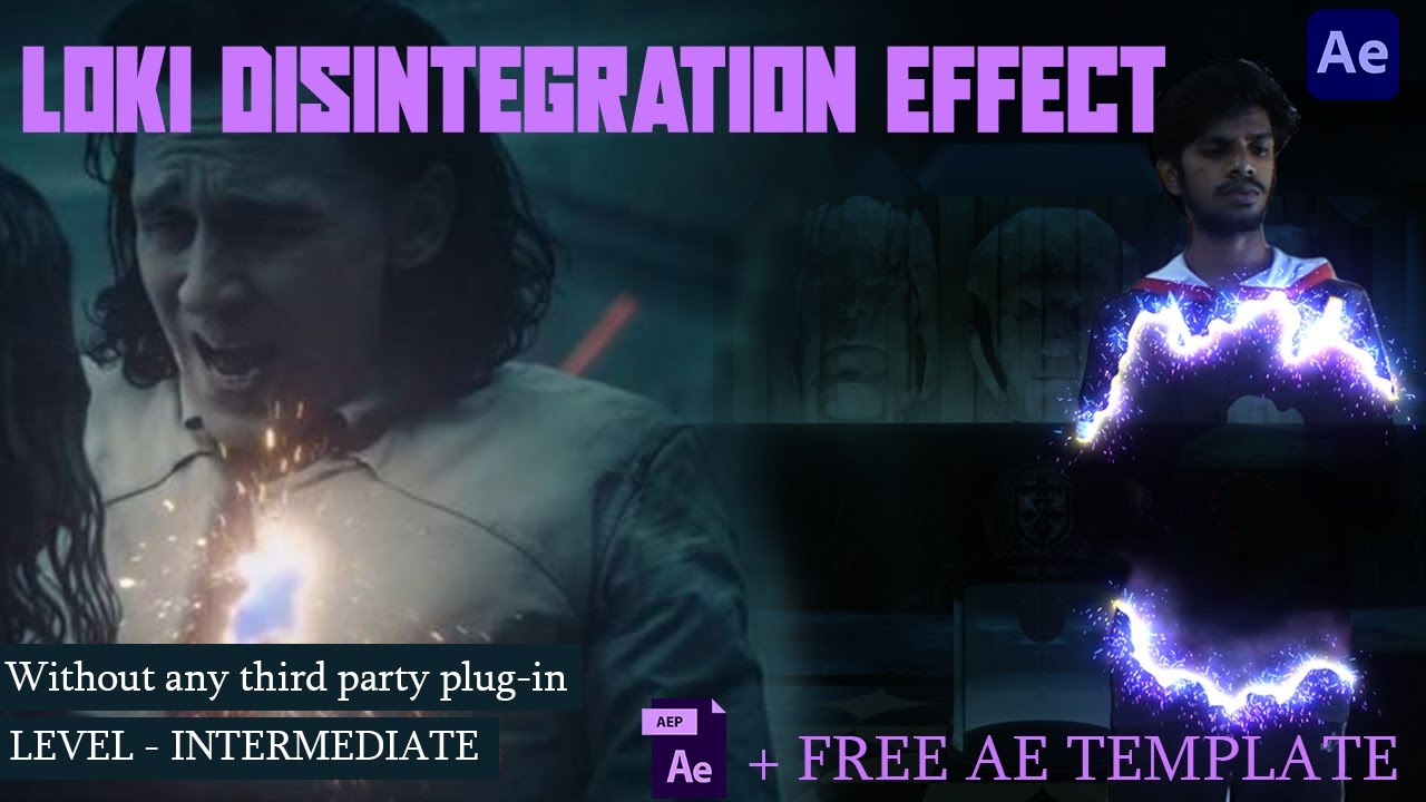 LOKI VFX TUTORIAL + Free Ae Template #loki #marvel #loki2 - YouTube