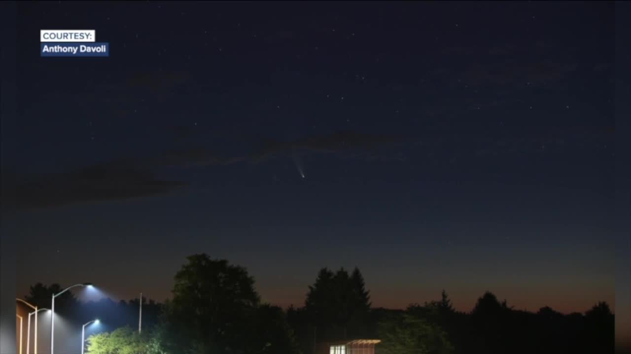 Look up and enjoy the view! Comet Neowise streaking across the sky in ...