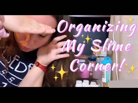 ORGANIZING MY SLIME CORNER - Char Char Slimes - YouTube