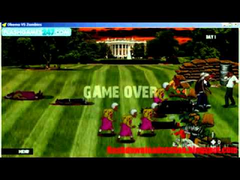 Play Flash Game: Obama Vs Zombies - YouTube