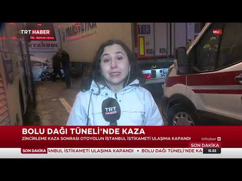 BOLU DAĞI TÜNELİNDE ZİNCİRLEME KAZA