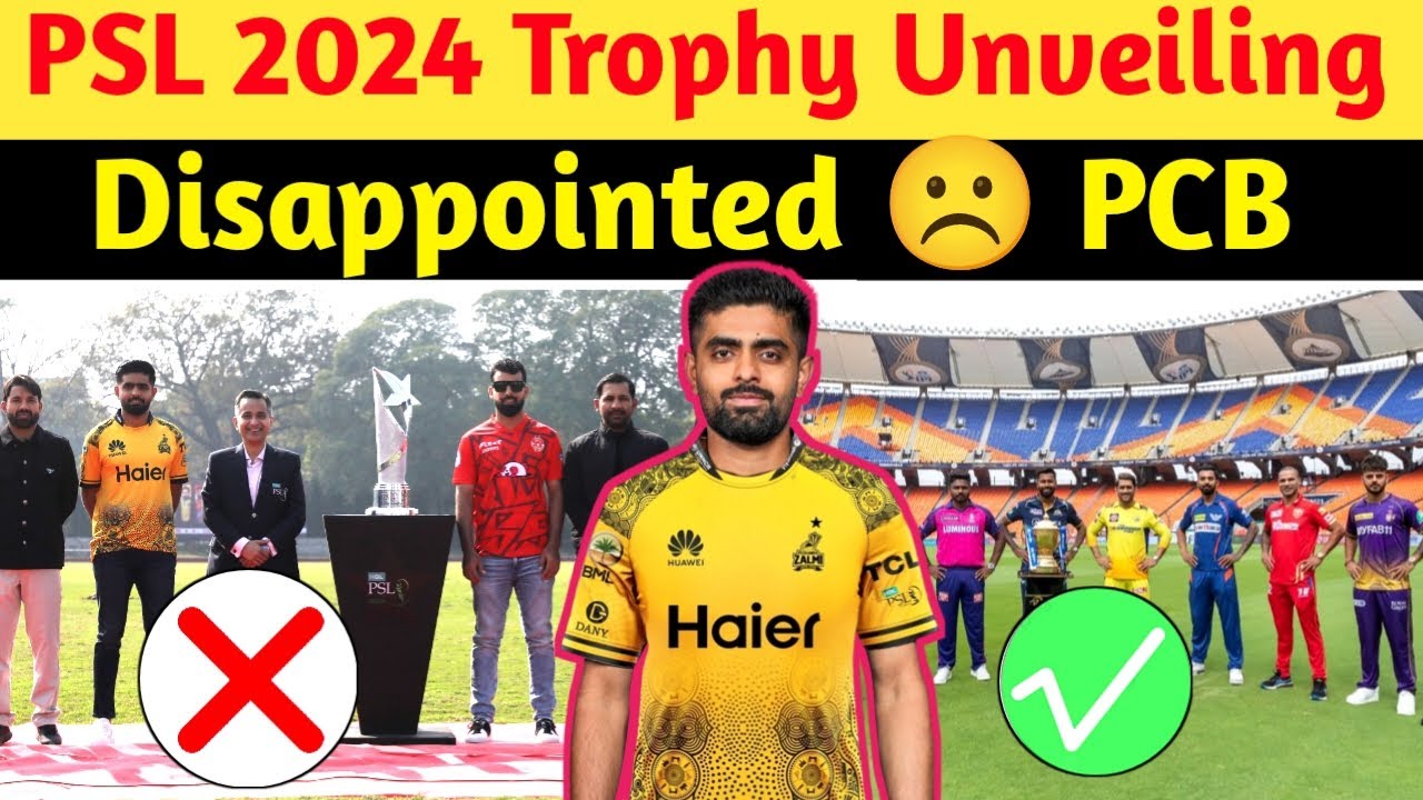 PSL 2024 _ Trophy Unveiling Ceremony _ Fans ko Disappointed Kiya PCB Ne ...