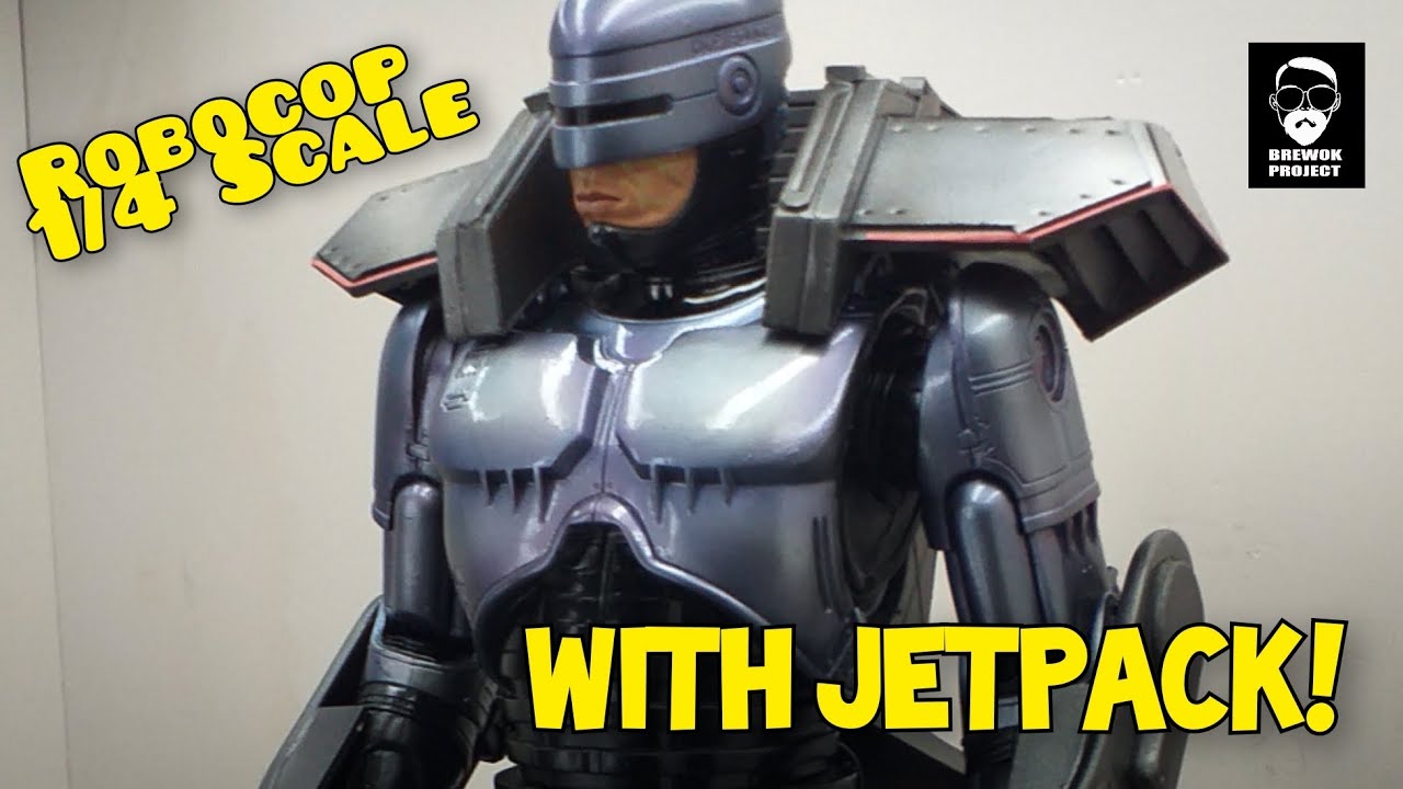 Robocop Neca 1/4 Scale Repaint and Custom Jetpack not Hot Toys - YouTube