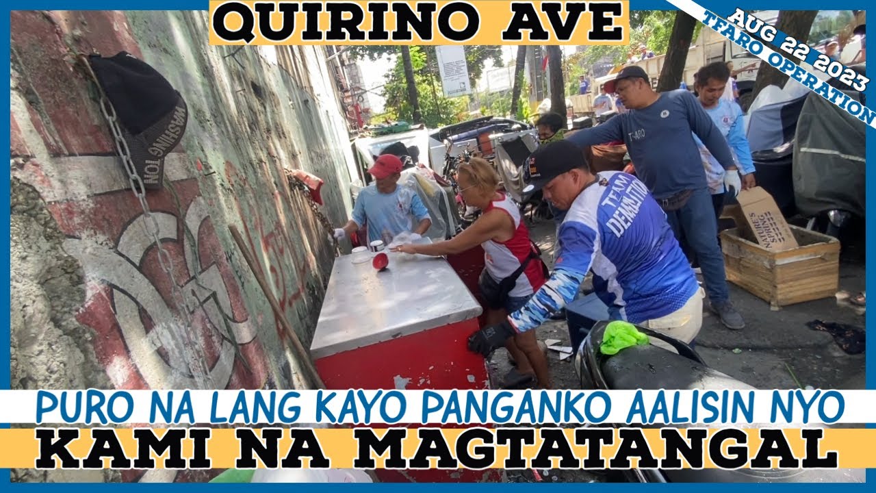 Puro na lang kayo pangako aalisin nyo kami na magtatangal - YouTube