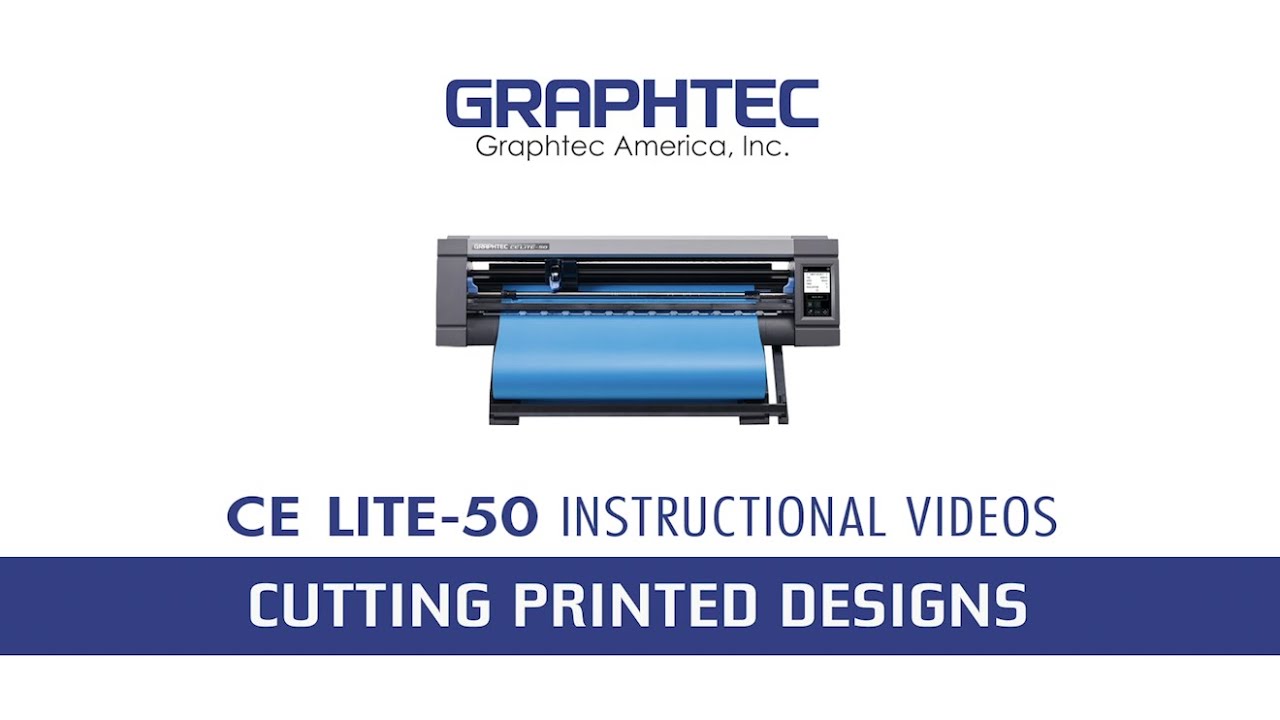Graphtec CE LITE-50 - Cutting Printed Designs Accurately - YouTube