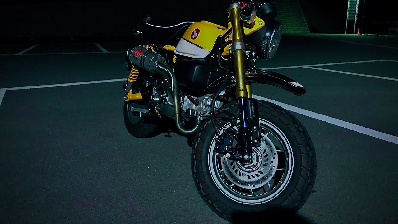 【monkey 125】RS–3 STAINLESS FULL EXHAUST 爆音 - YouTube
