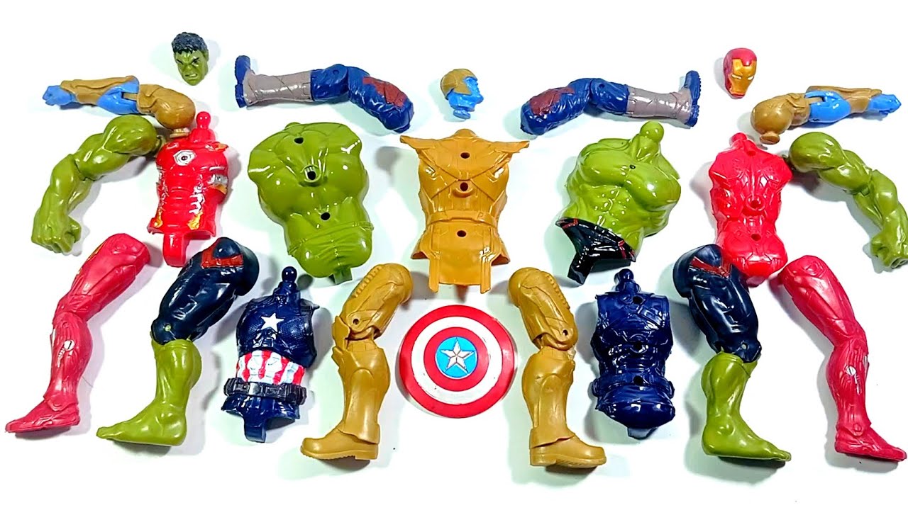 ASSEMBLY SUPERHERO TOYS..THANOS ARMOR vs HULK SMASH vs IRONMAN vs ...