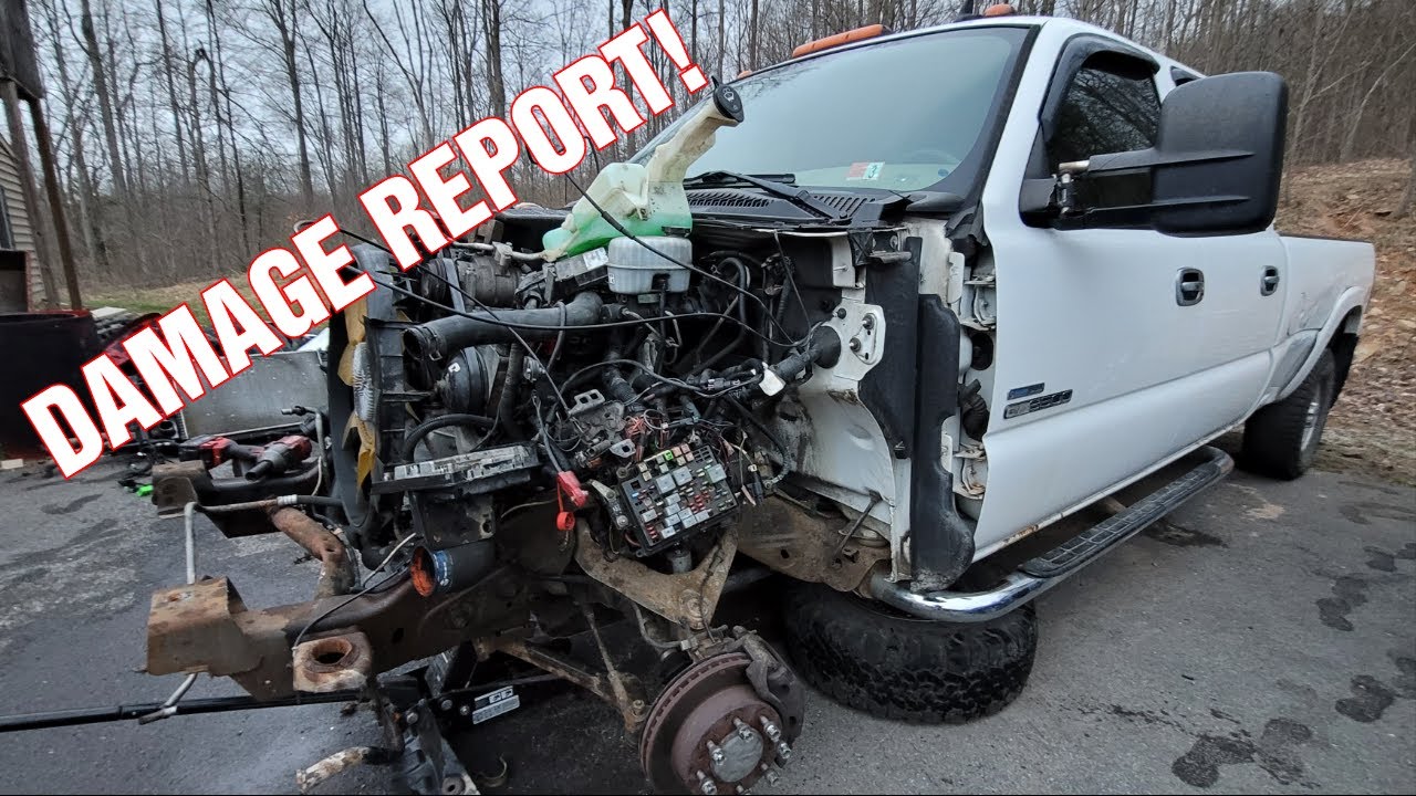 Frame Damaged LBZ Duramax Is Getting Fixed! (Part 2) - YouTube