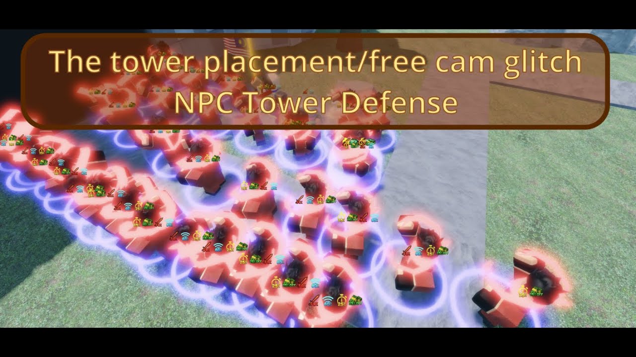 The tower placement/freecam glitch || NPC Tower Defense || Roblox - YouTube