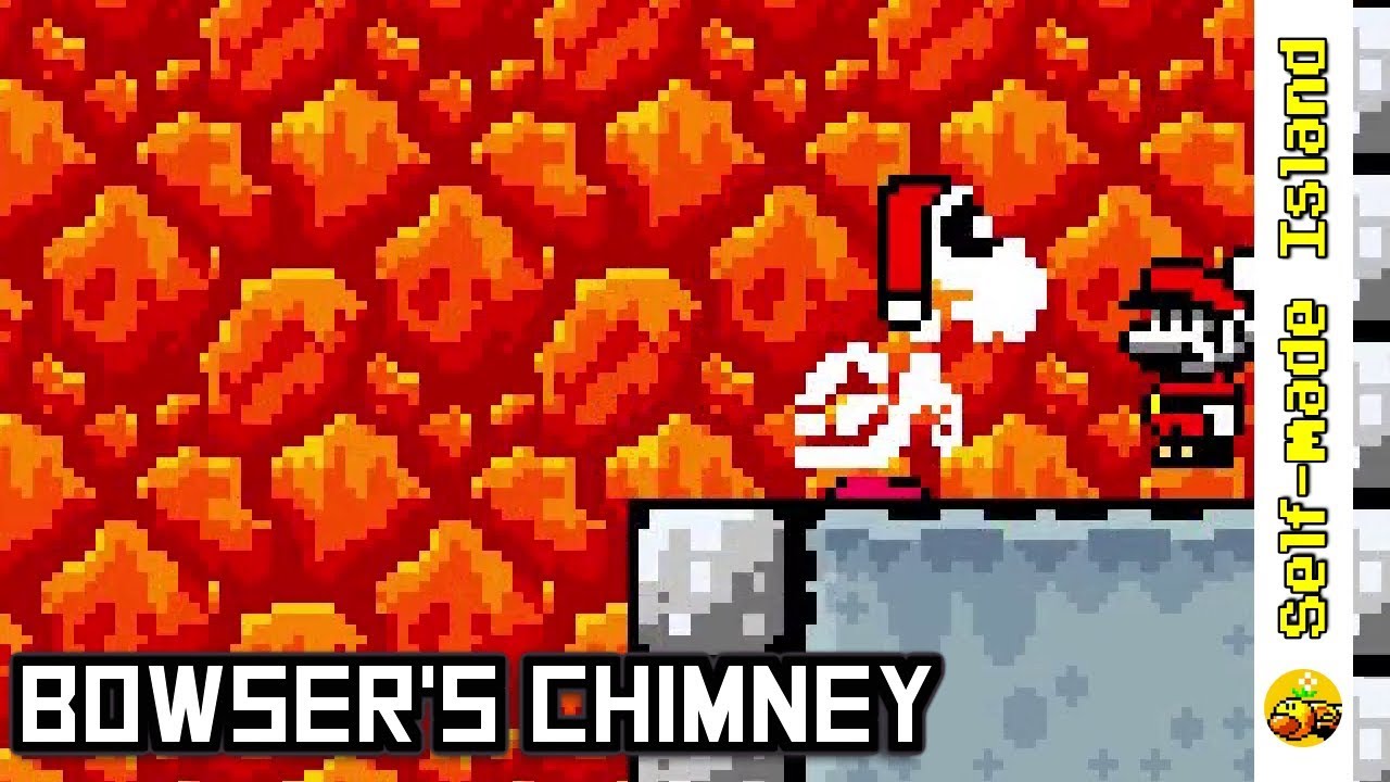 Bowser's Chimney • Super Mario World ROM Hack (SNES/Super Nintendo ...