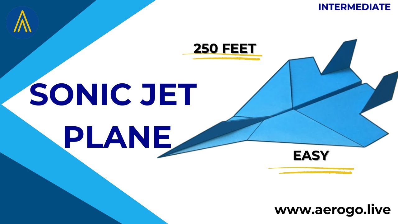 SONIC JET I How to make an Amazing Paper Sonic Jet -- Designed by ...