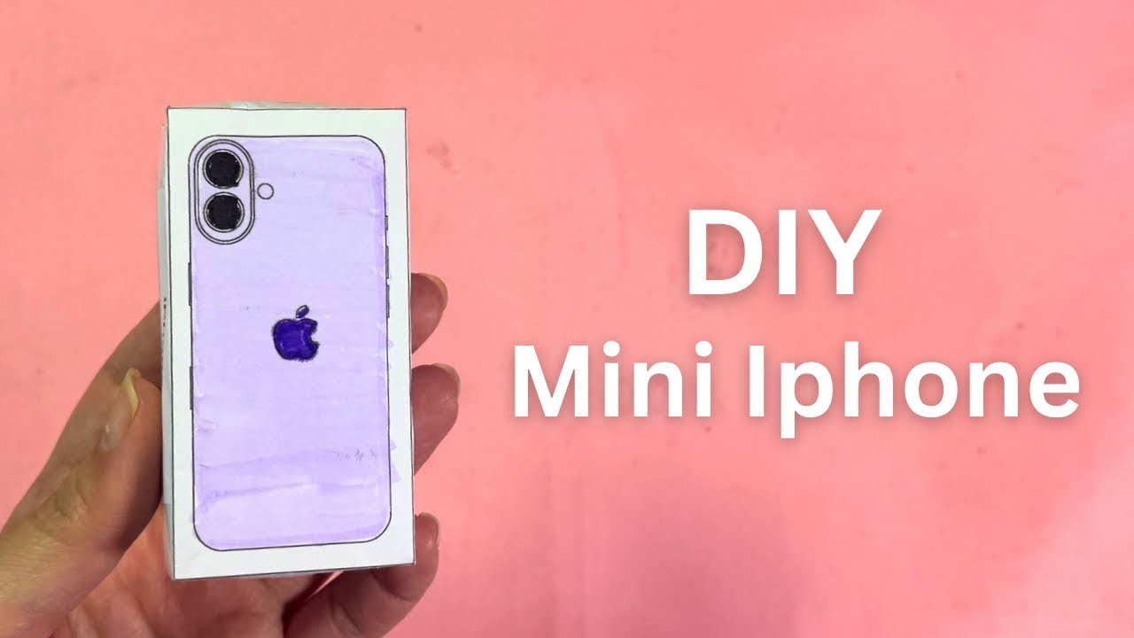 DIY Squishy Paper Miniature iPhone - YouTube