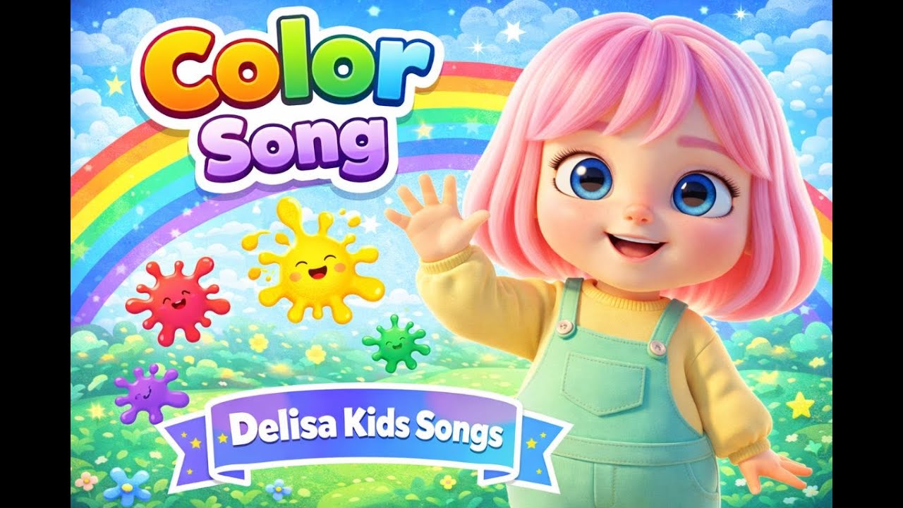 Color Song for Kids 🌈 | Learn Colors | Nursery Rhymes | DelisaKidsSongs ...