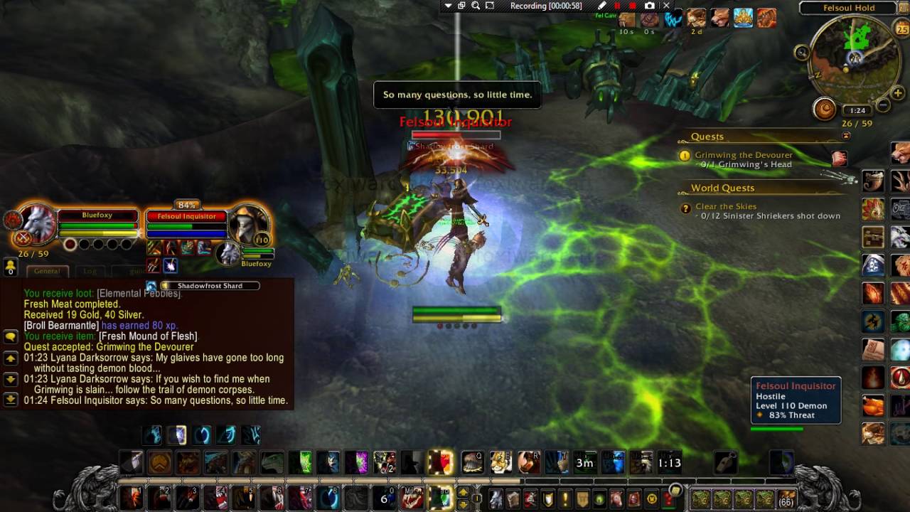 Grimwing the Devourer Quest World of Warcraft - YouTube