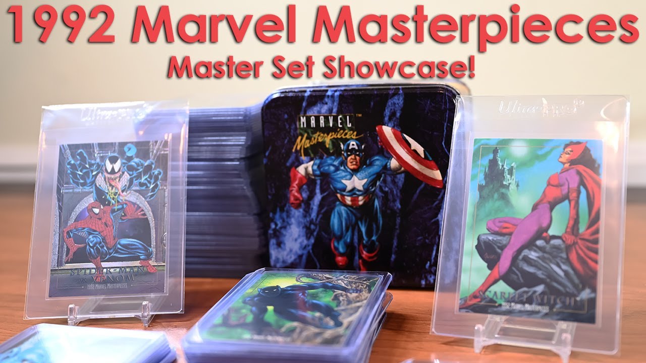1992 Marvel Masterpieces Master Set Showcase! Factory Tin 100 Card Set ...