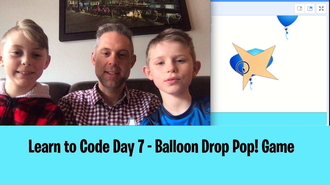 Learn to Code in Scratch Day 7 - Balloon Drop Pop! - YouTube