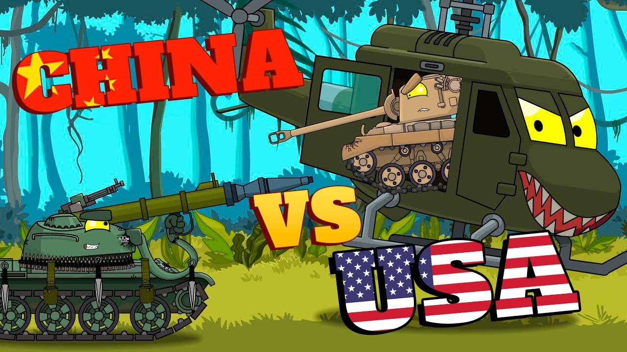 China vs USA: All episodes + Bonus ending - Cartoons about tanks - YouTube