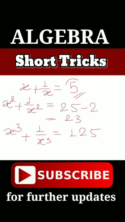 मात्र 5 सेकेंड में🔥 | MATHS TRICKS | ALGEBRA TRICKS | MATH TRICKS | MATH SHORTCUT TRICKS #Shorts ...