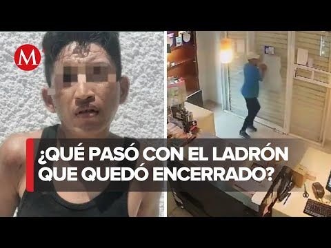 ¡Ratero trató de escapar por la ventana!: Cámaras muestran cómo quiso huir de la justicia