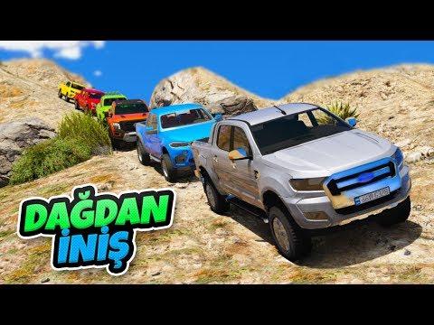 Pahalı Pikap Arabalar Dağdan İniyor - GTA 5