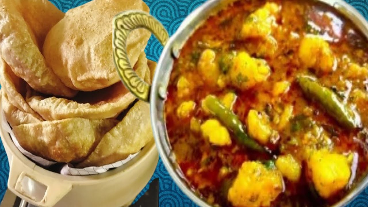 sunday special recipes। halwai style aloo sabzi। puri recipe ...