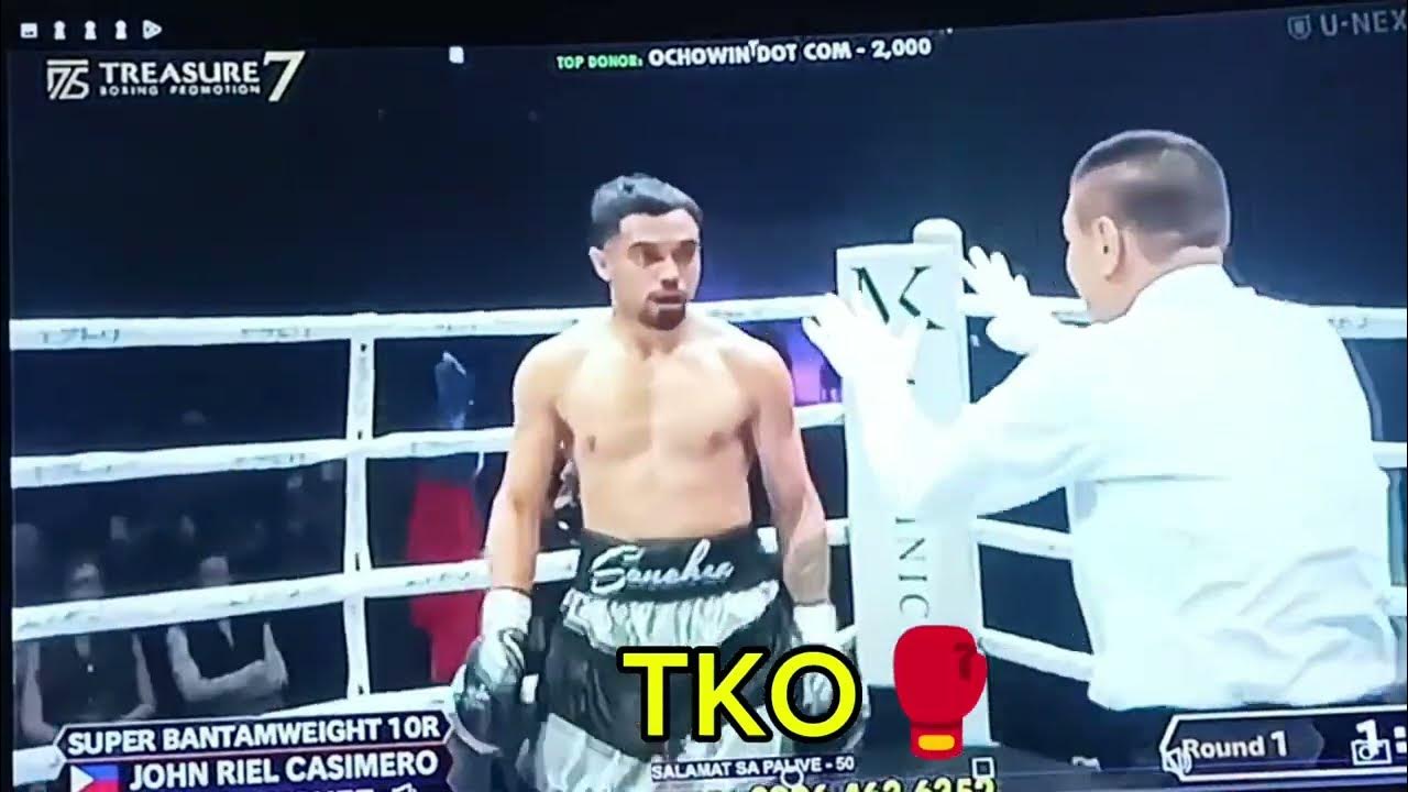 John Riel Casimero VS. Saul Sanchez.Casimero winner by TKO (First Round) - YouTube
