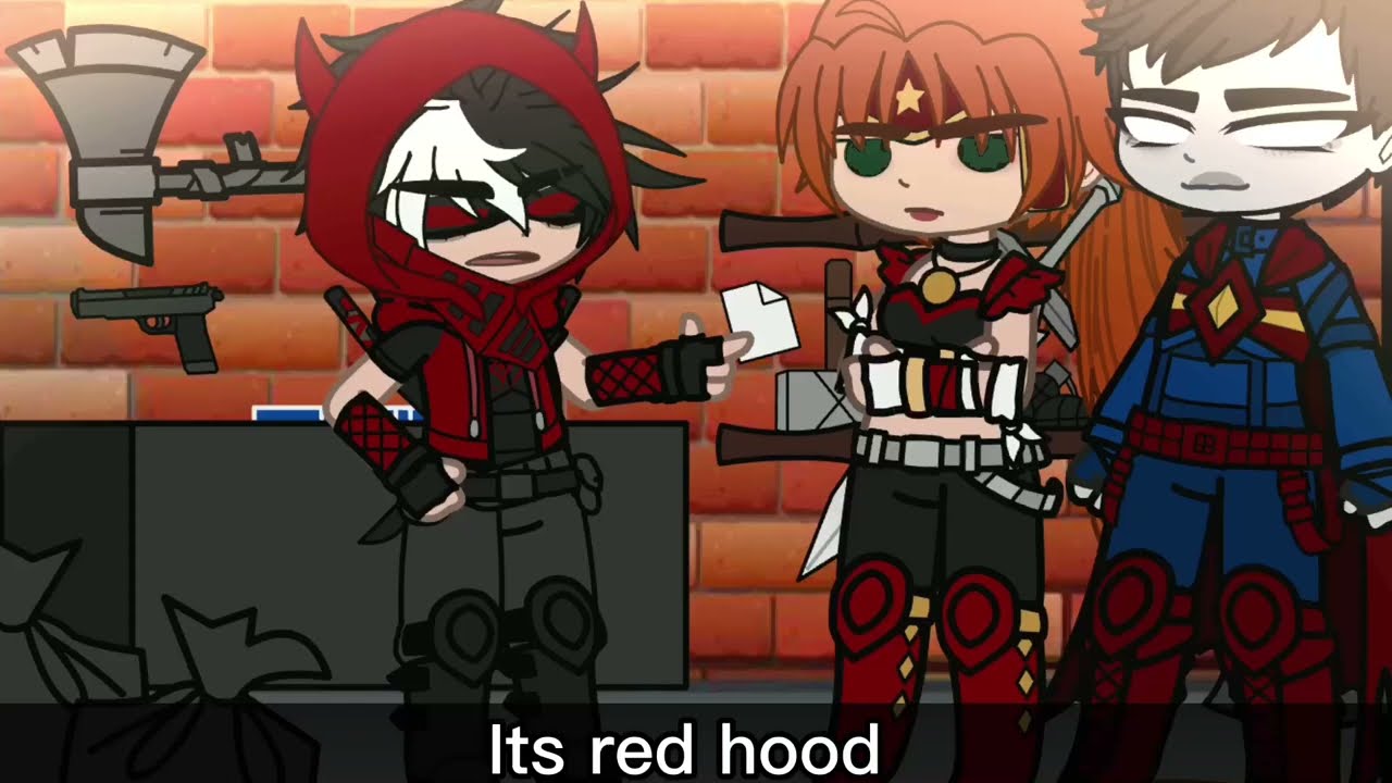 Red hood being Redhood || Gacha club || dc - YouTube